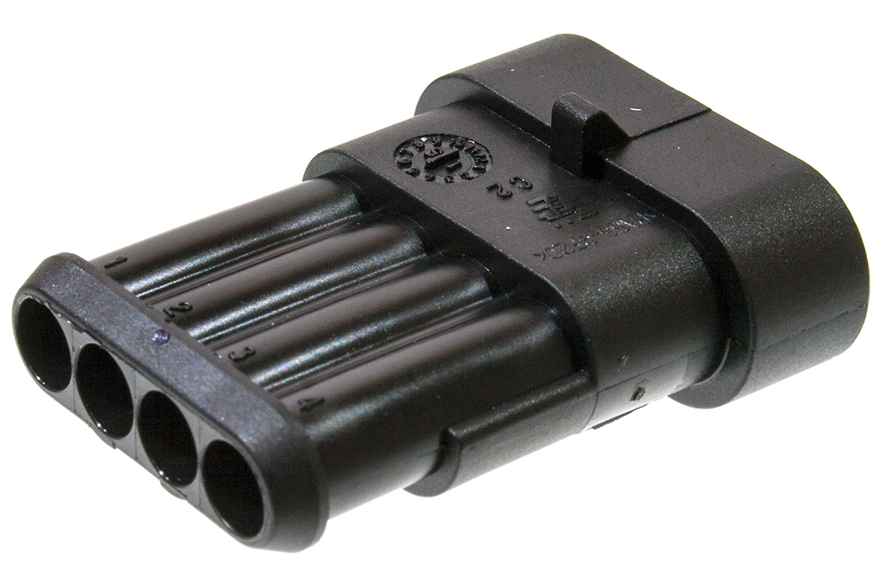 282106-1*, SUPERSEAL1.5, вилка 4 контакта (Metri-Pack) TE Connectivity ...
