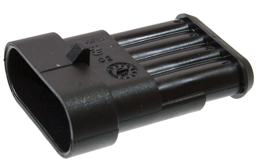 282106-1*, SUPERSEAL1.5, вилка 4 контакта (Metri-Pack) TE Connectivity ...