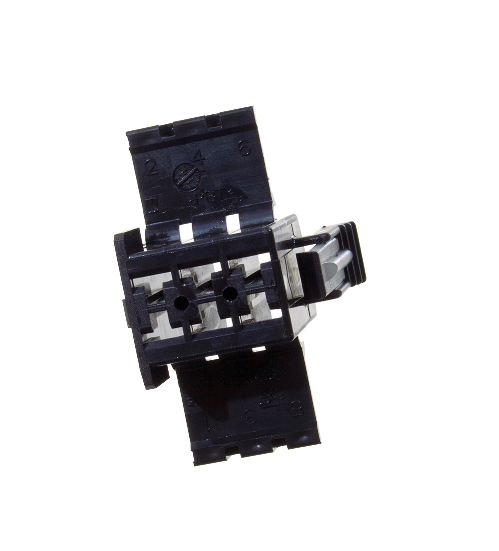 929504-2, корпус розетки 2x3 конт.Junior Power Timer TE Connectivity ...