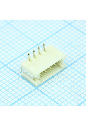 B4B-ZR-SM4-TF (LF)(SN), вилка на плату угловая 4 конт. шаг 1,5мм SMD JST, купить | разъемы ...