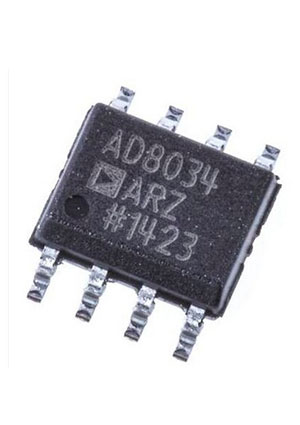 AD8034ARZ, сдвоенный малошумящий ОУ 80МГц 5-24В [SO-8] AD, цена купить | усилители операционные ...